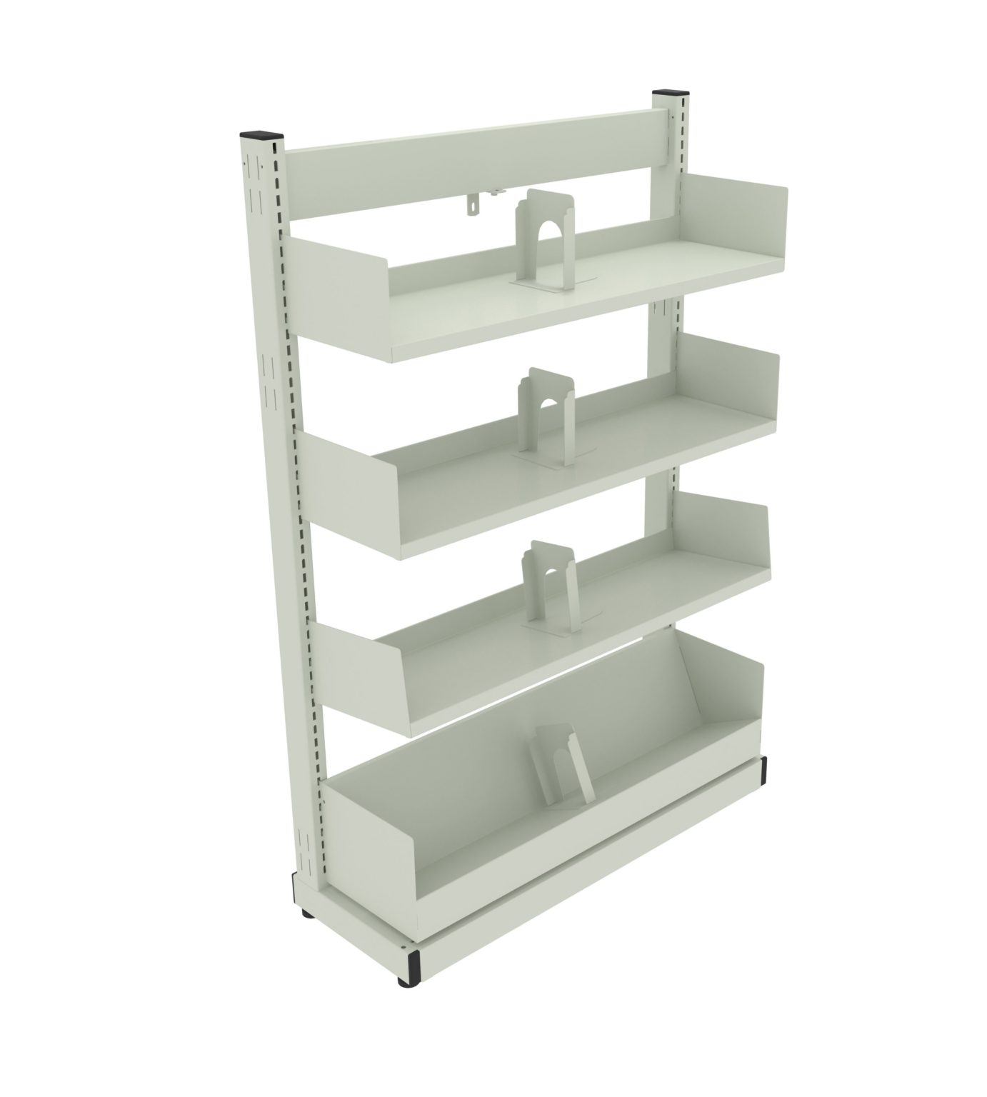 Flat Shelves – 4 rows with sloping lower shelves, Designer Series – LFI ...